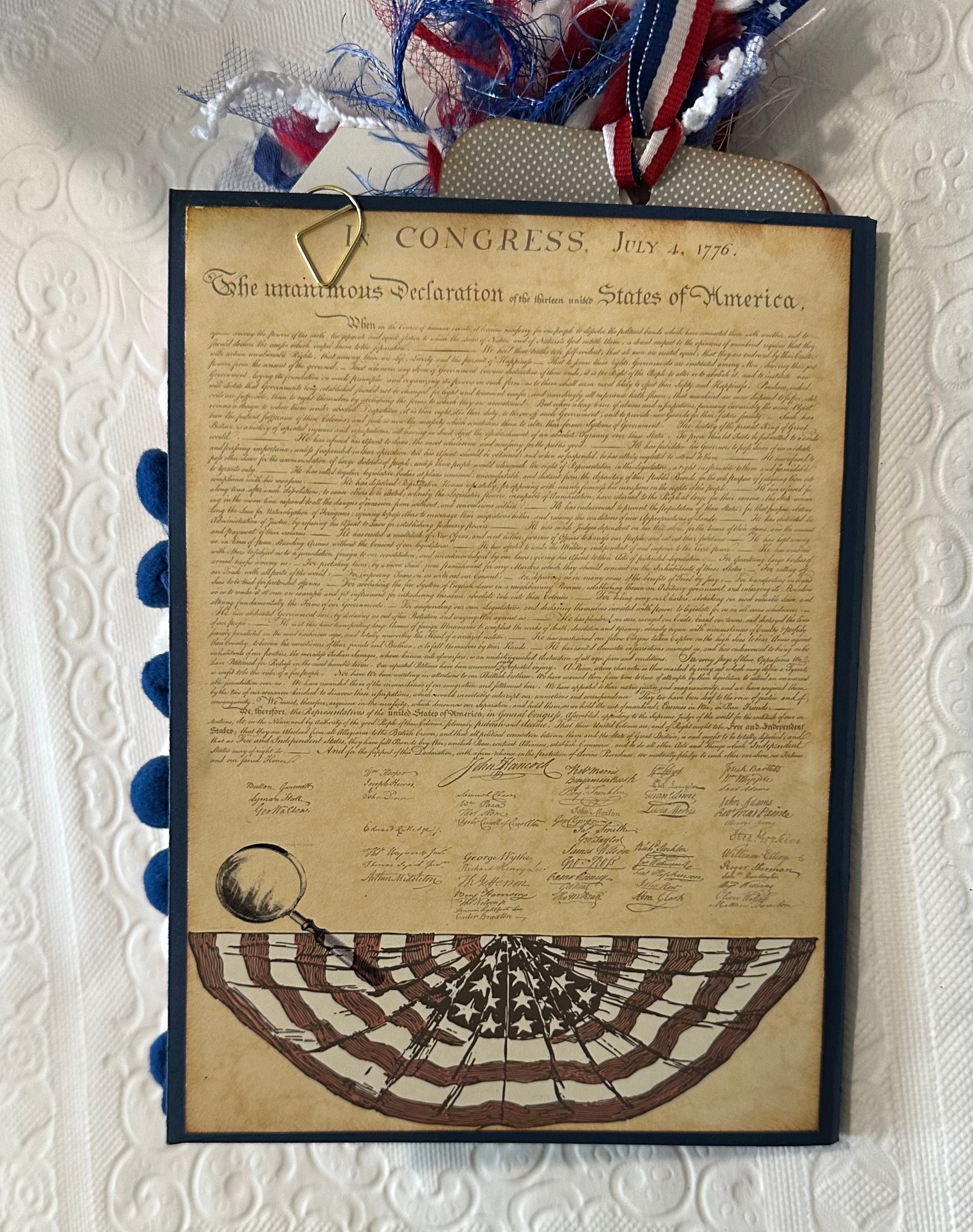 4TH of JULY / PATRIOTIC JOURNAL Junk Journal Keepsake - Etsy