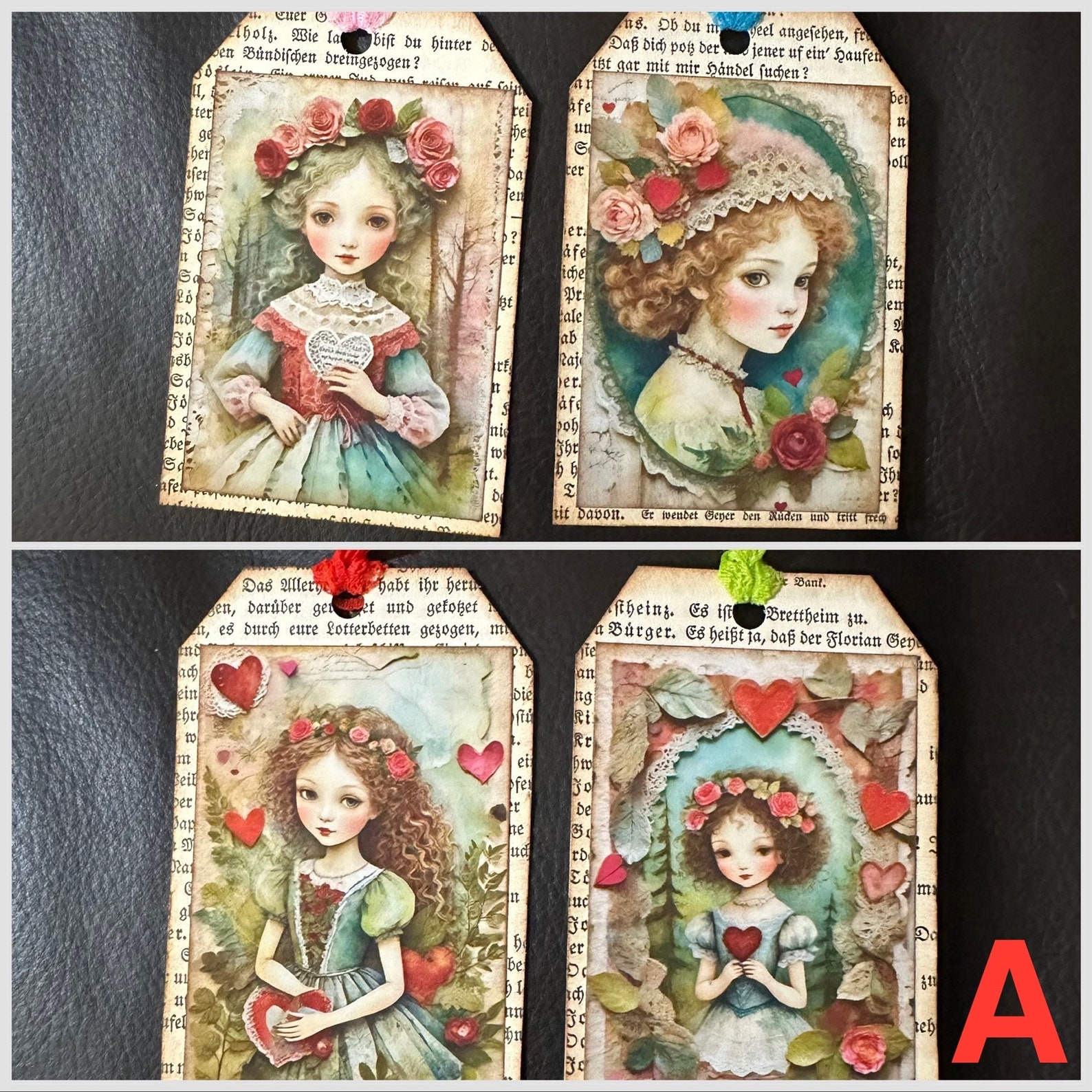 VALENTINE JOURNAL TAGS Junk Journal, Gift Tags, Journaling, Ephemera ...