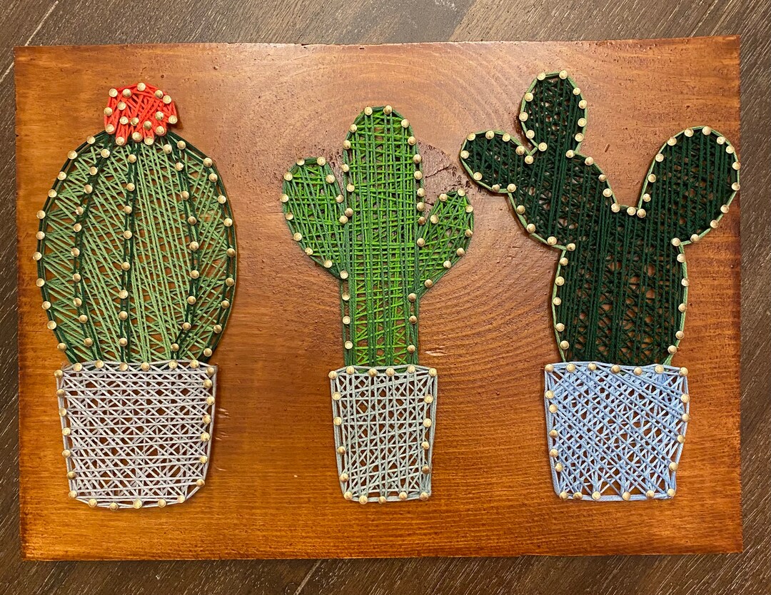 Cactus String Art - Etsy