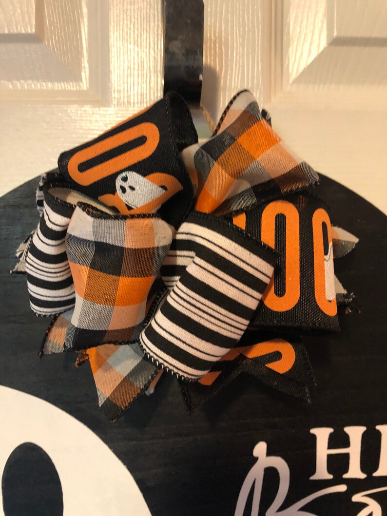 Hey Boo Door Hanger Halloween Door Hanger Porch Decor - Etsy