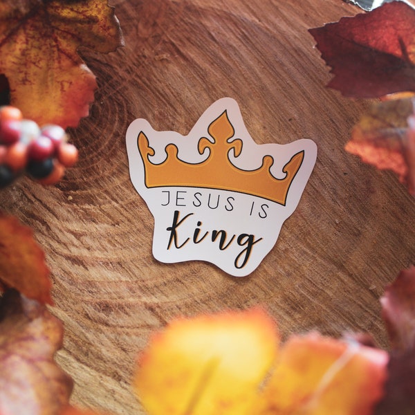 Jesus is King Sticker - Etsy
