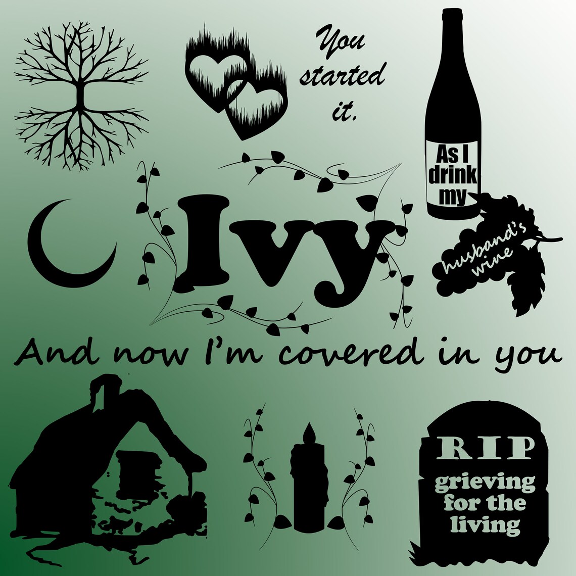 Ivy SVG Page - Etsy