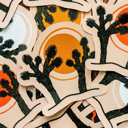 Joshua Tree Sticker California National Park Illustration - Etsy