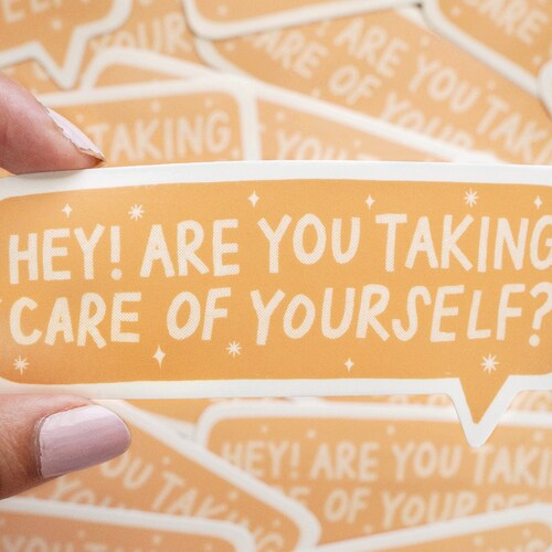 Self Care Stickers Mental Health Sticker Anxiety Sticker - Etsy