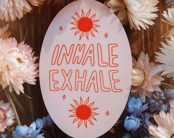 Inhale Exhale Decal - Etsy