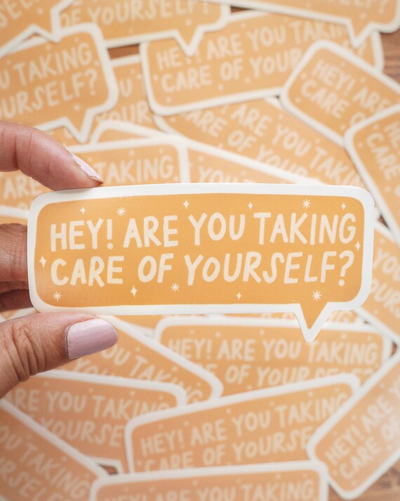 Take Care Sticker Self Care Stickers Mental Health Sticker - Etsy