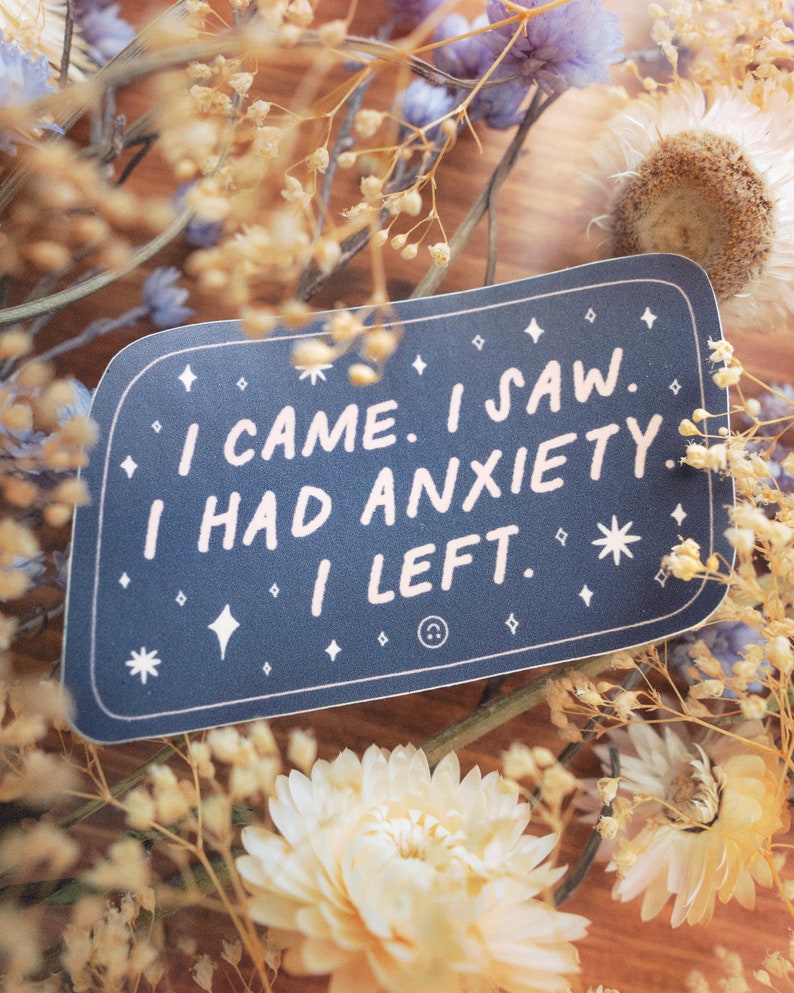 Self Care Stickers Mental Health Sticker Anxiety Sticker - Etsy