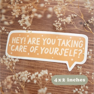 Take Care Sticker Self Care Stickers, Mental Health Sticker, Self Care ...