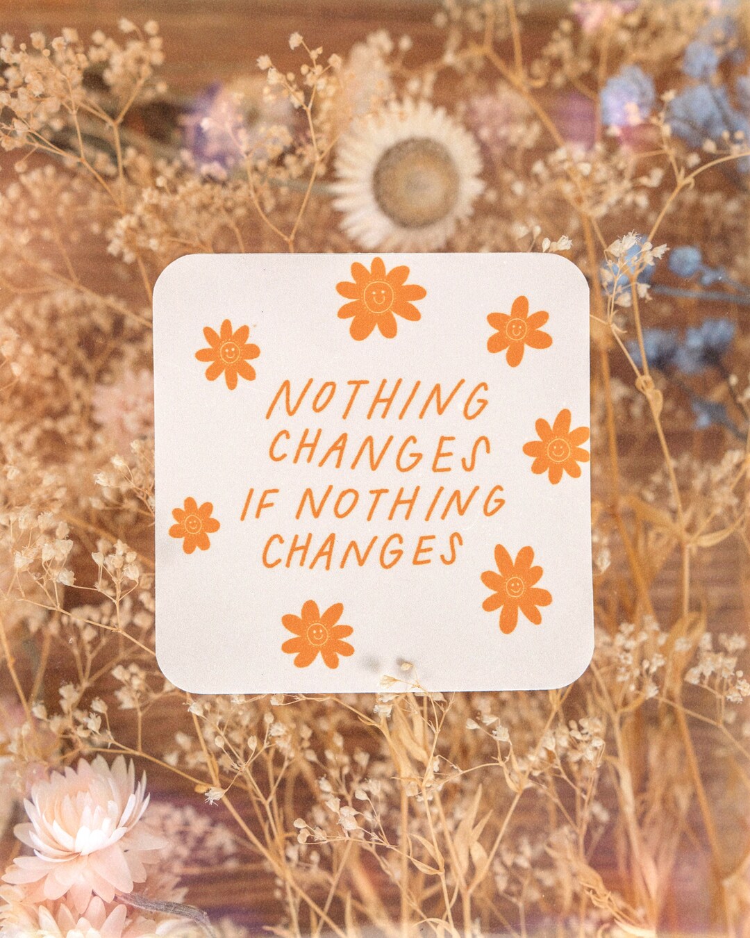 Growth Mindset Sticker Positive Stickers, Be Kind to Your Mind, Nothing ...