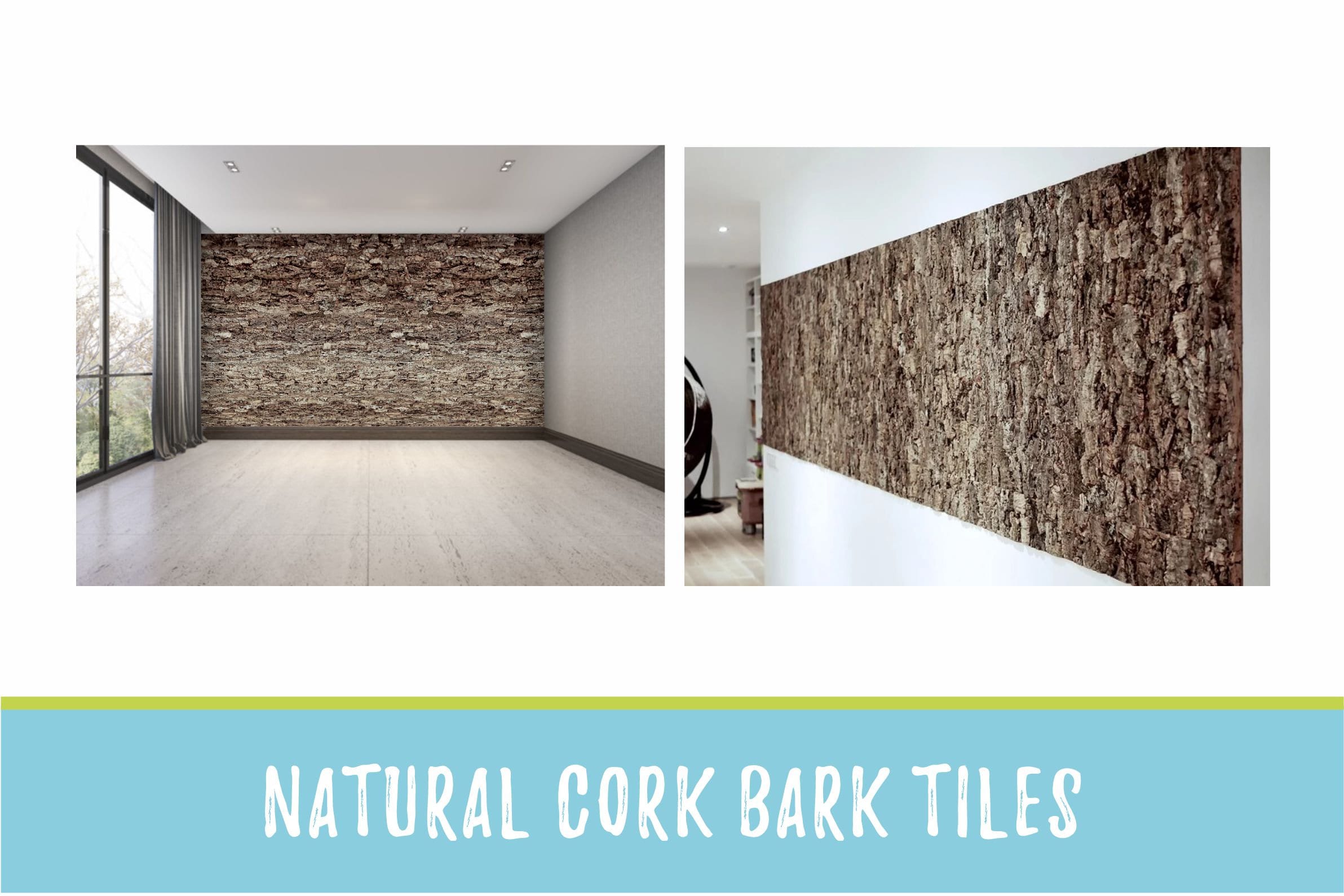 Cork Bark Wall Tiles