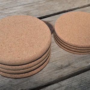 Blank Cork Coasters - Cork Coasters for Crafts - Cork Coasters Bulk ...