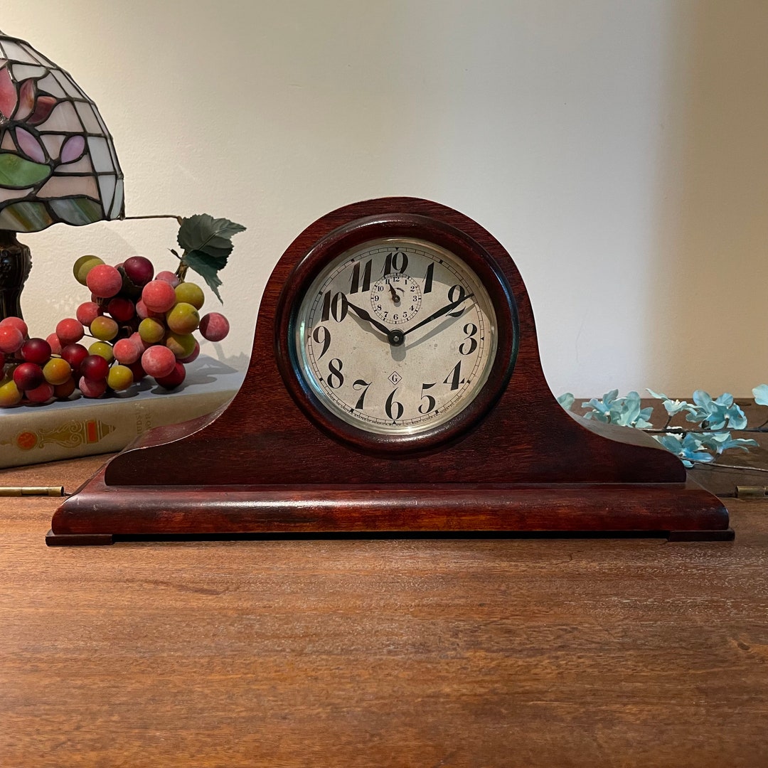 Antique Vintage Wooden Mantel Clock Wm. L. Gilbert Clock Co - Etsy