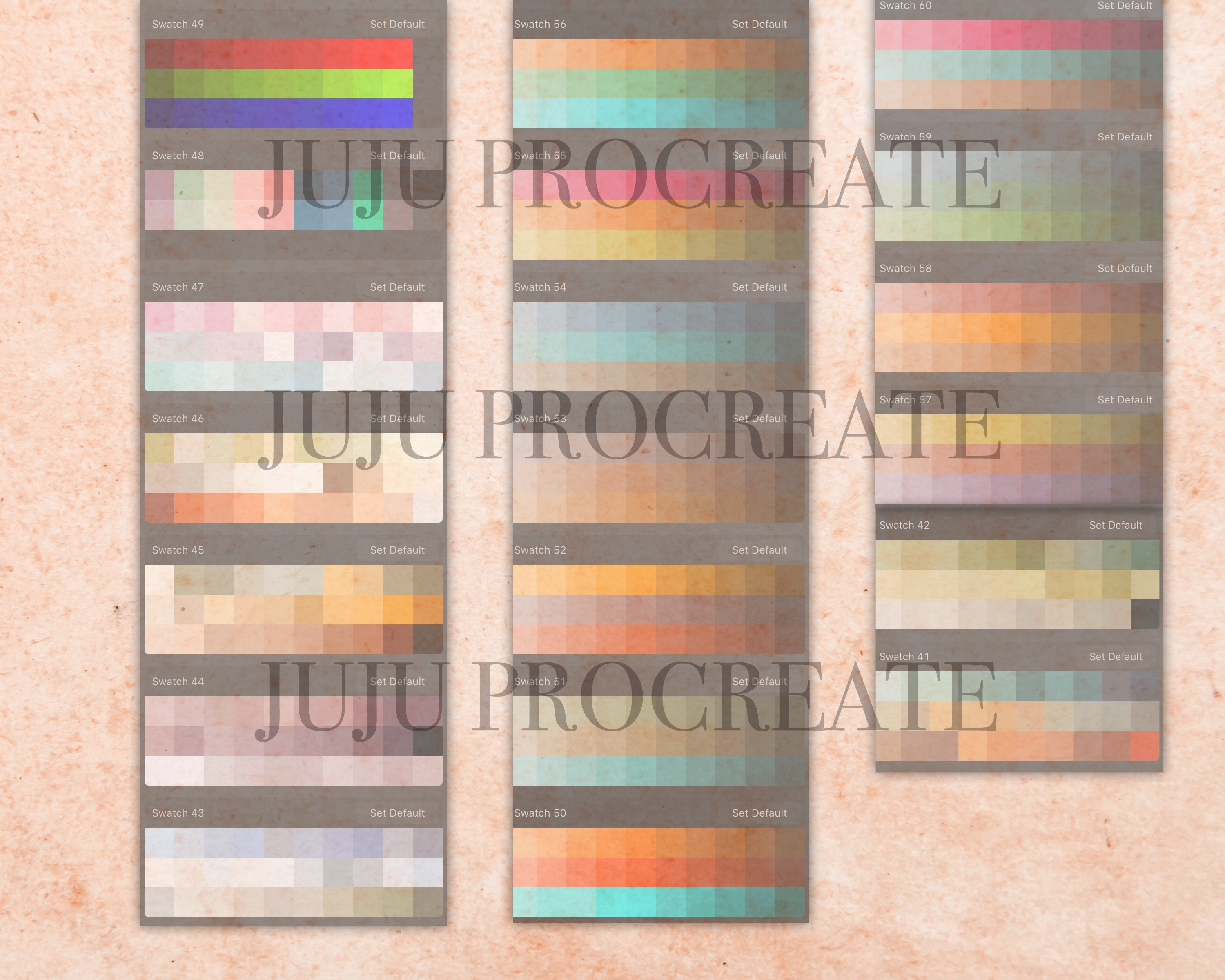 Procreate Color Palette Procreate Color Swatch Procreate | Etsy UK