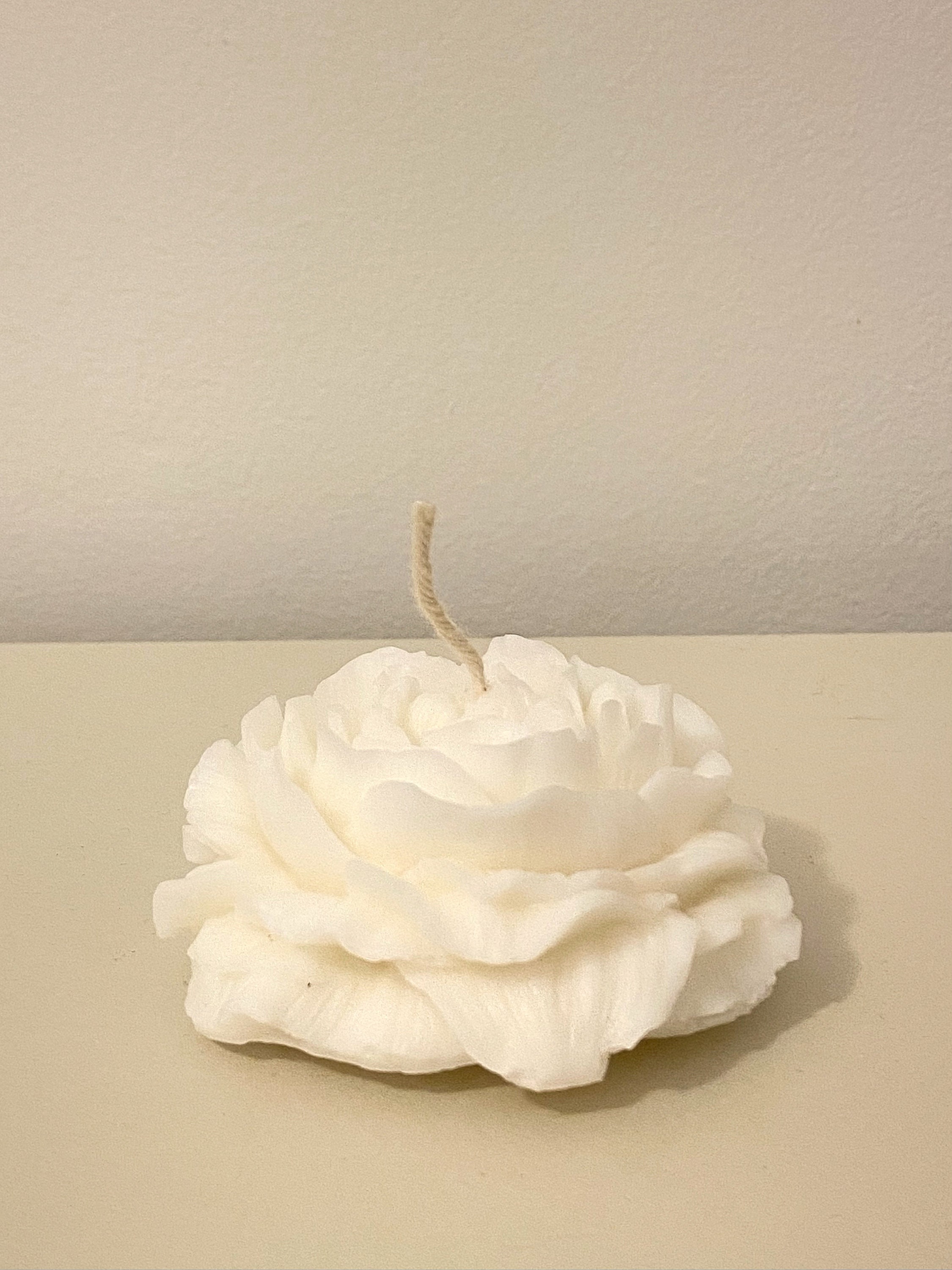 Flower Candle Floral Candle Gift Set Scented Candle White - Etsy