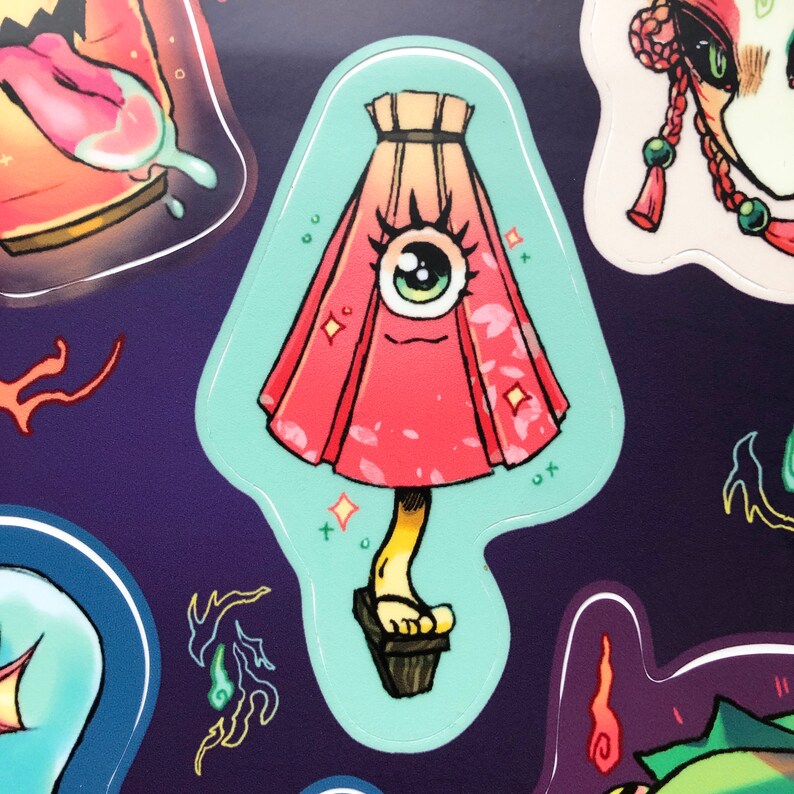 Large Yokai Sticker Sheet - Etsy