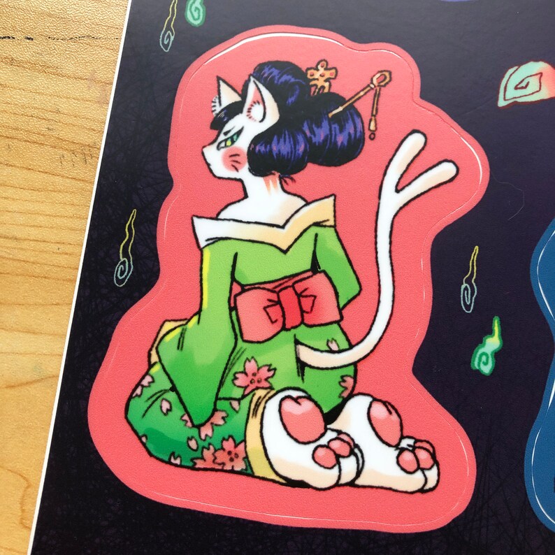 Large Yokai Sticker Sheet - Etsy