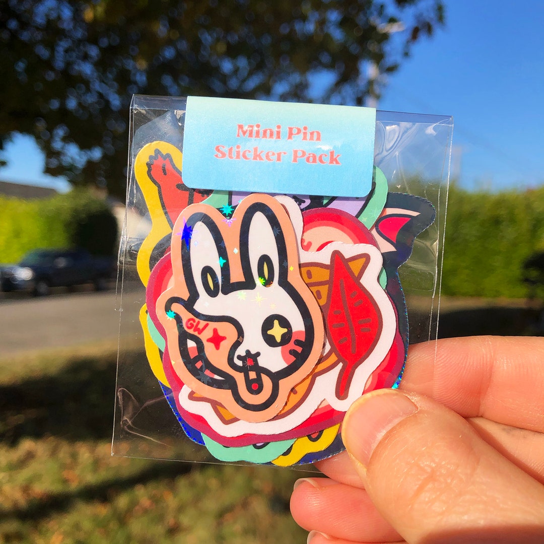 Mini Pin Sticker Pack - Etsy