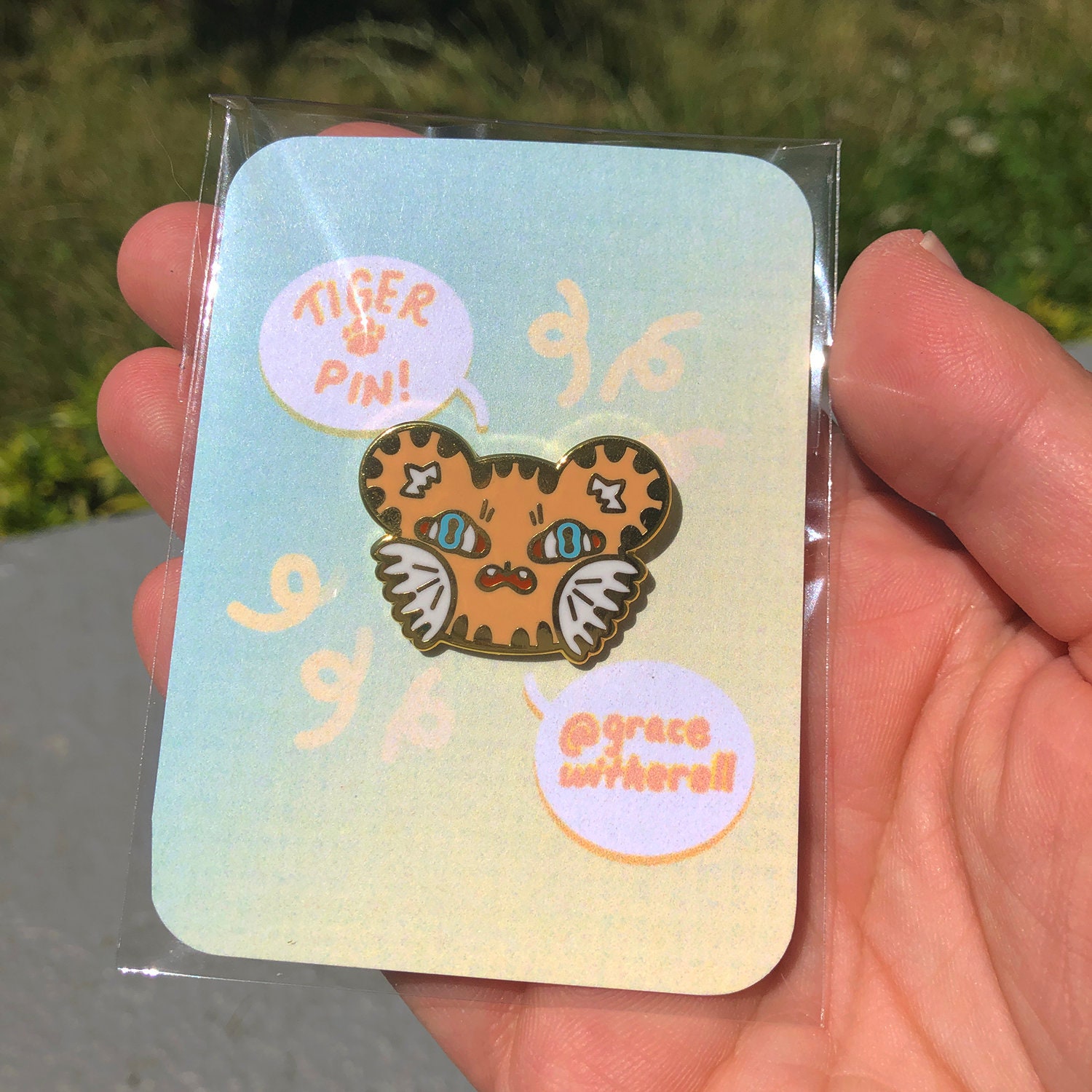 Tiger Enamel Pin - Etsy