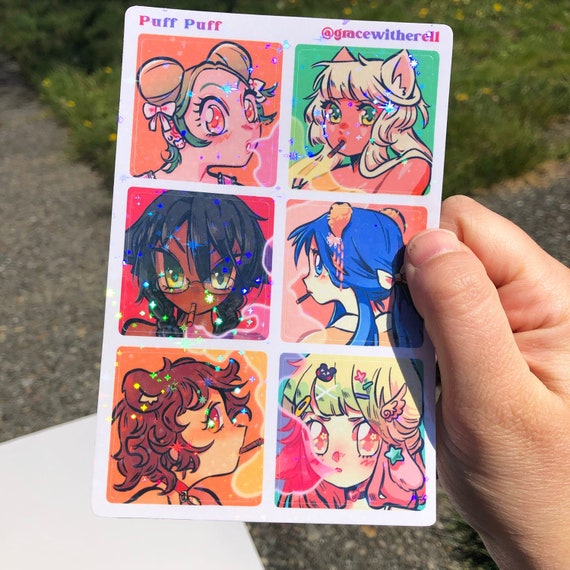 Puff Puff Sticker Sheet | Etsy