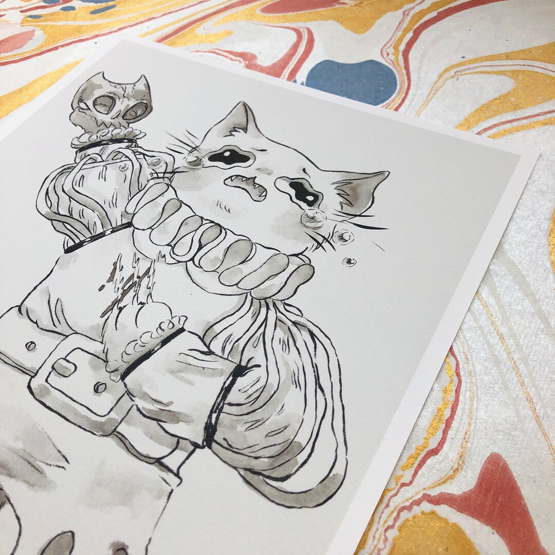 Hamlet Cat Print - Etsy
