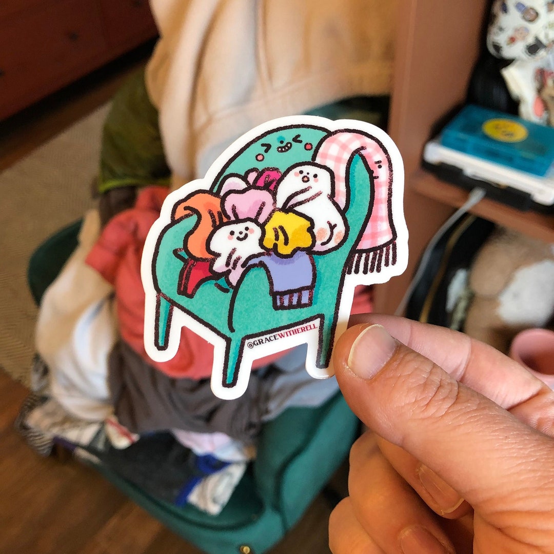 Laundry Chair Sticker - Etsy