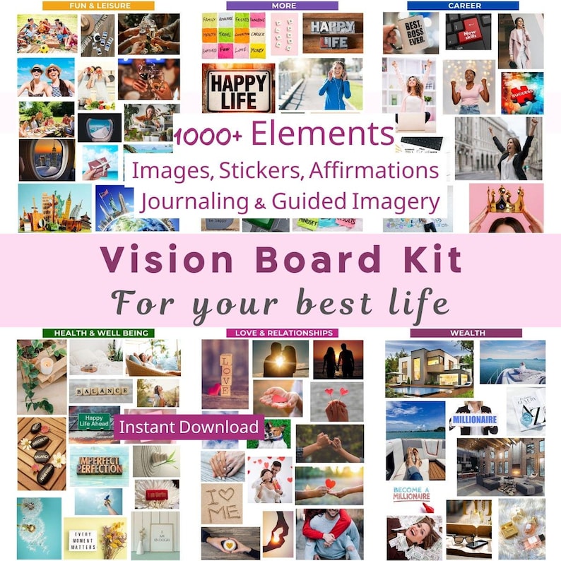 Ultimate Vision Board Kit | Guided Imagery for Vision Realization ...