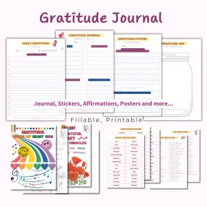 Ultimate Gratitude Bundle Journals, Affirmations, Stickers, Posters and ...