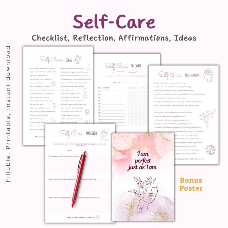 ALL IN ONE Manifestation Kit, Self-care Bundle, Gratitude, Affirmations ...