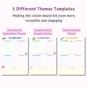 Kids Vision Board Kit, 2025 Kids Positivity Bundle, Luncbox Notes ...