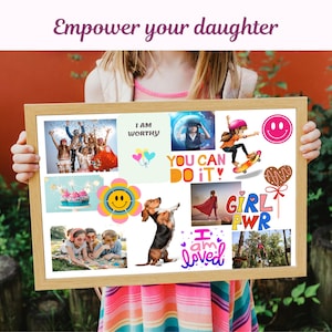 Kids Vision Board Kit, 2025 Kids Positivity Bundle, Luncbox Notes ...