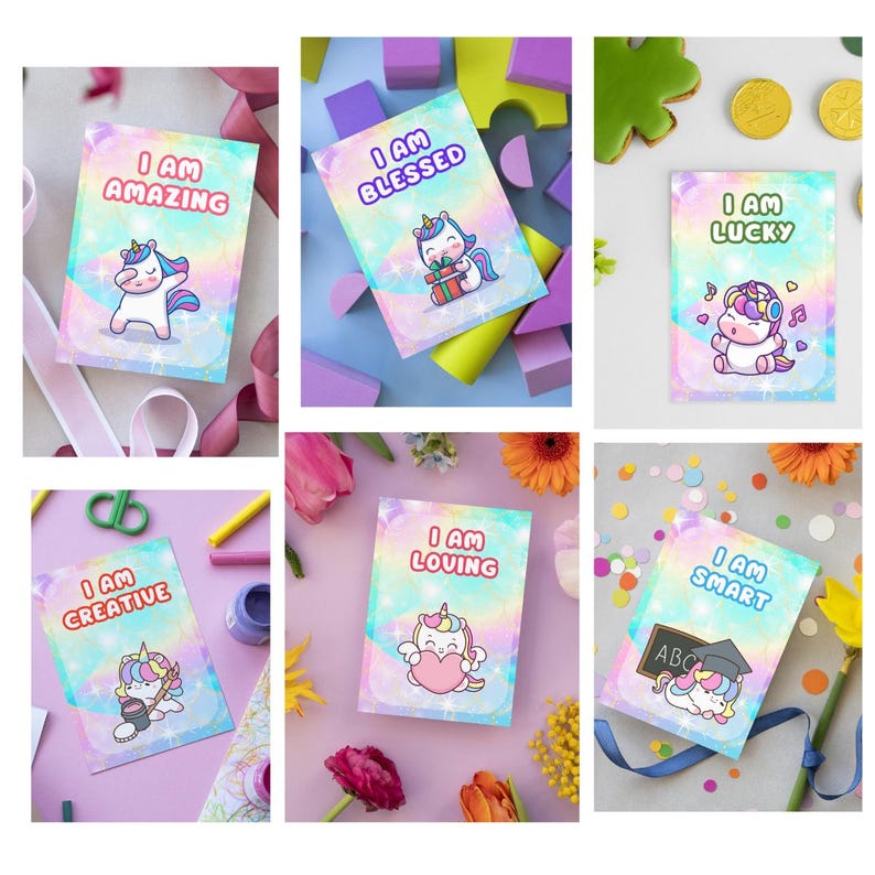 Kids Affirmation Cards, Unicorn Cards, Positive Affirmations for ...