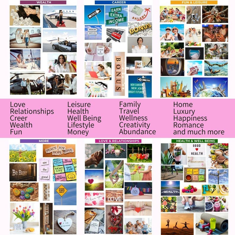 Ultimate Vision Board Kit | Guided Imagery for Vision Realization ...