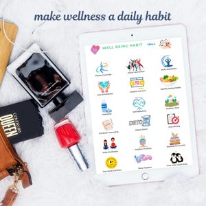 Well-being Habit Tracker, Daily Mood Tracker, Self-care Planner, Mood ...