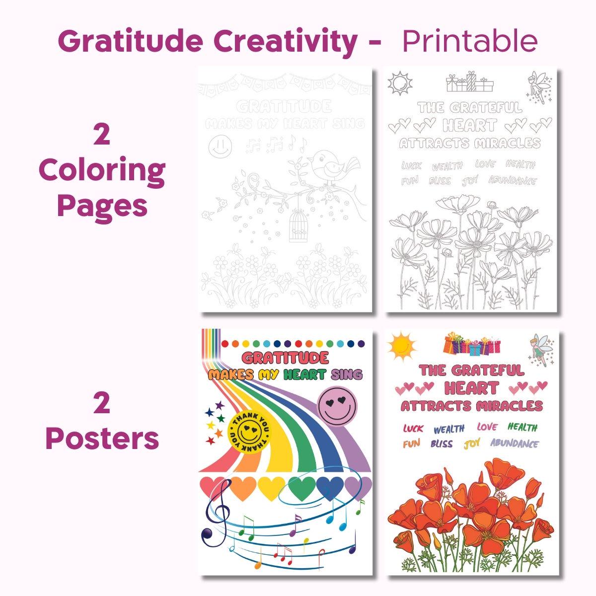 Ultimate Gratitude Bundle, Printable Gratitude Journal, Affirmations ...