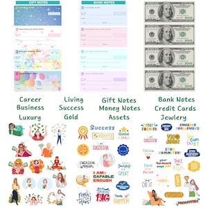 MONEY Vision Board Kit | Financial Success, Abundance Planner ...