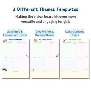 Boys Vision Board Kit, 600+ Elements, Printable Goal Planner ...