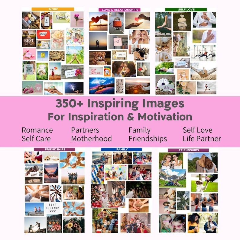 Love Vision Board Kit, Manifestation Journal, Guided Imagery ...