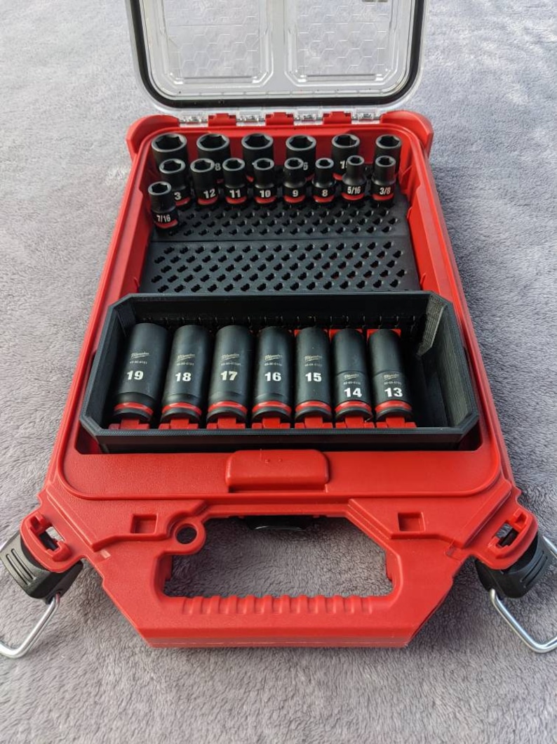 Milwaukee 3/8 Impact Socket Set Holder for Slim Bins - Etsy