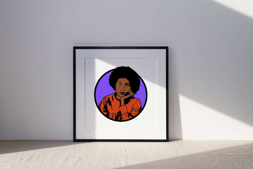 Bell Hooks Portrait Art Print | Bell Hooks Poster | Bell Hooks Art ...