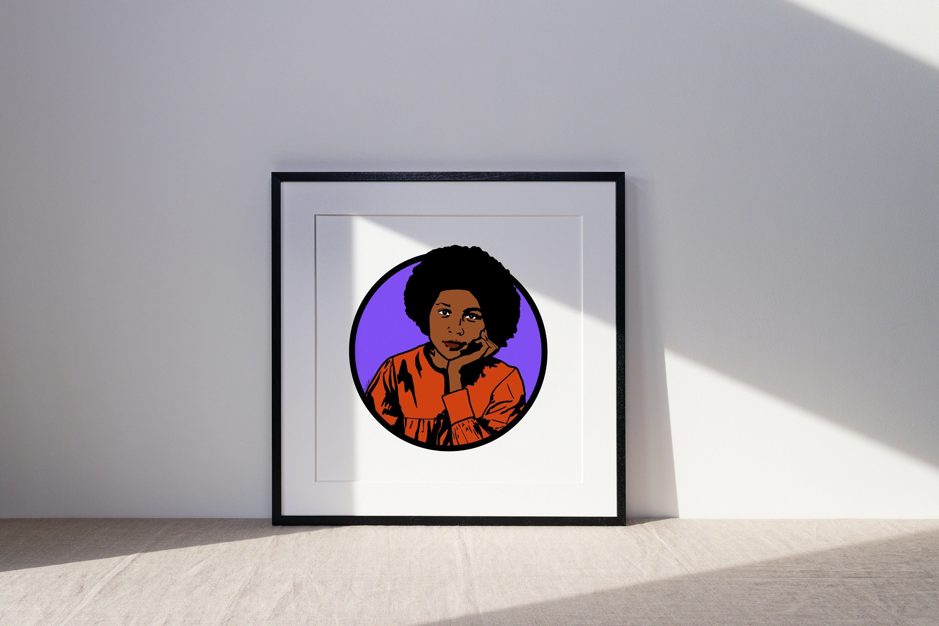 Bell Hooks Portrait Art Print | Bell Hooks Poster | Bell Hooks Art ...