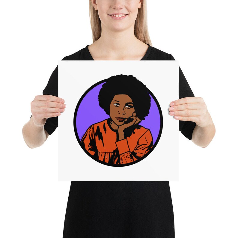 Bell Hooks Portrait Art Print | Bell Hooks Poster | Bell Hooks Art ...