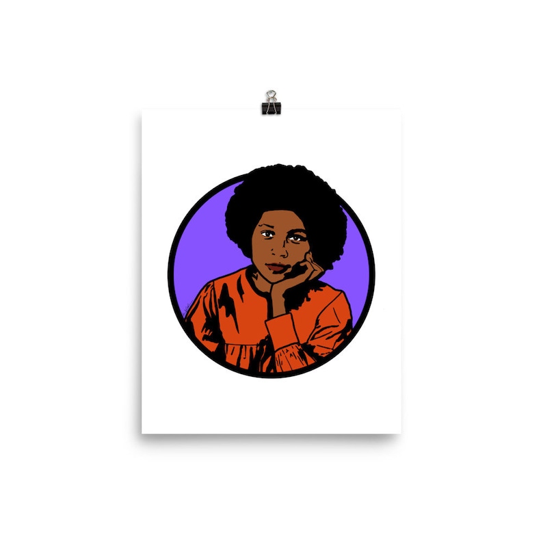 Bell Hooks Portrait Art Print | Bell Hooks Poster | Bell Hooks Art ...