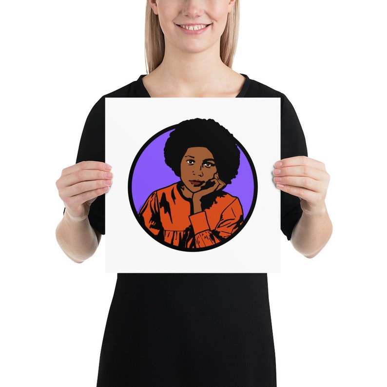 Bell Hooks Portrait Art Print | Bell Hooks Poster | Bell Hooks Art ...