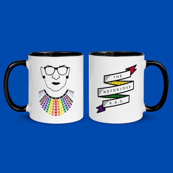 RBG Collar Mug the Notorious RBG Mug Ruth Bader Ginsburg - Etsy UK