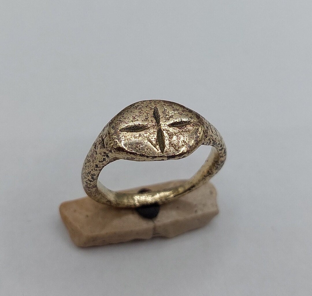 Medieval Cross Ring / Medieval Ring / Old Ring / 15-16th Century Size ...