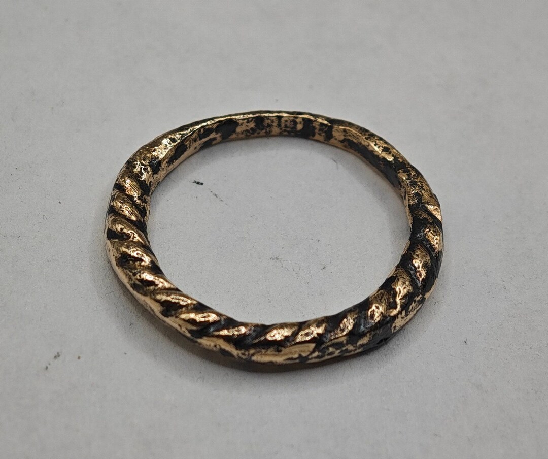 Bronze Ancient Twisted Ring of the Viking Age 8-10th Centuries. Norse ...