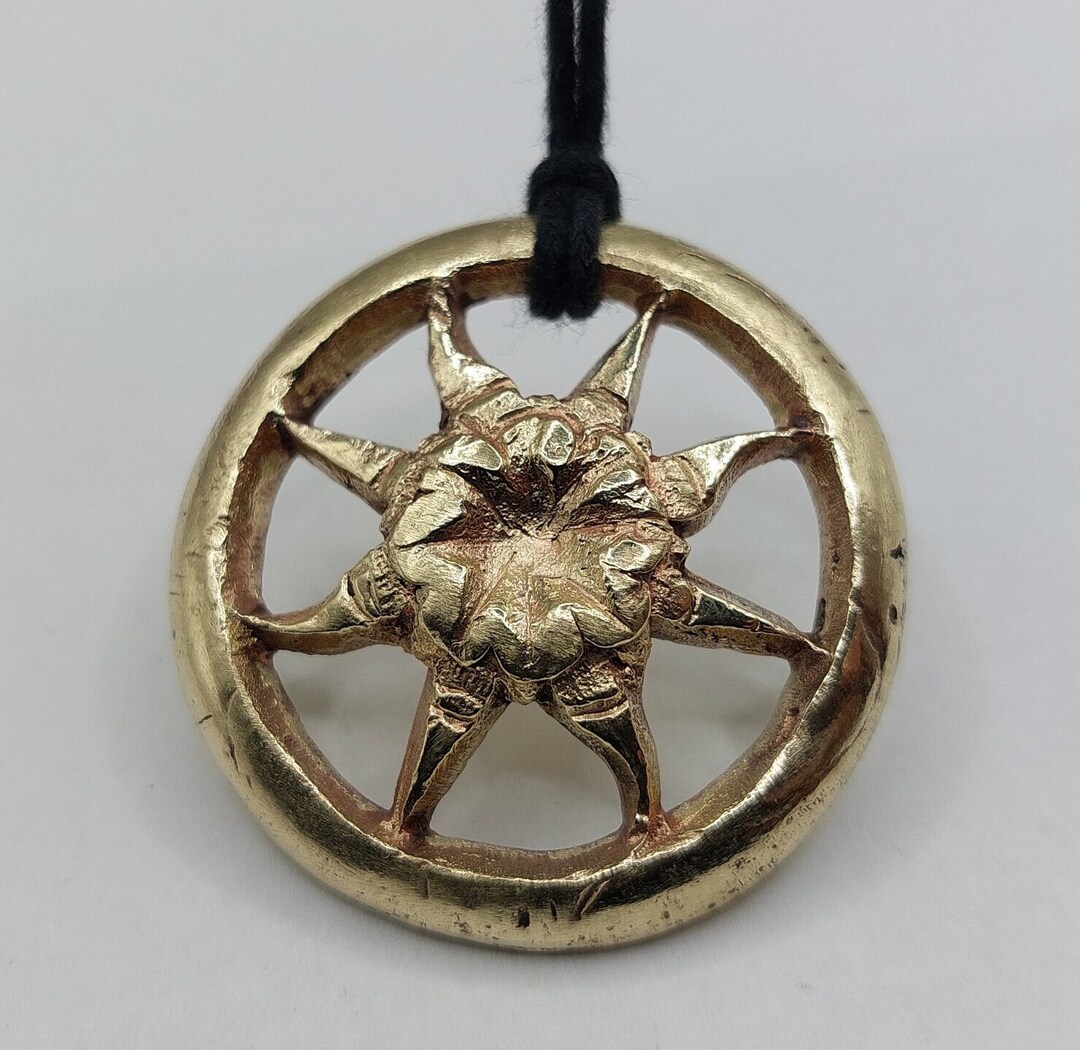 Massive Ancient Medieval Pendant in the Form of the Sun. Medieval ...