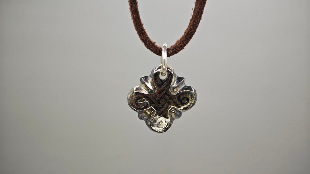 Ancient Medieval Viking Swastika Pendant With Niello Inlay . - Etsy