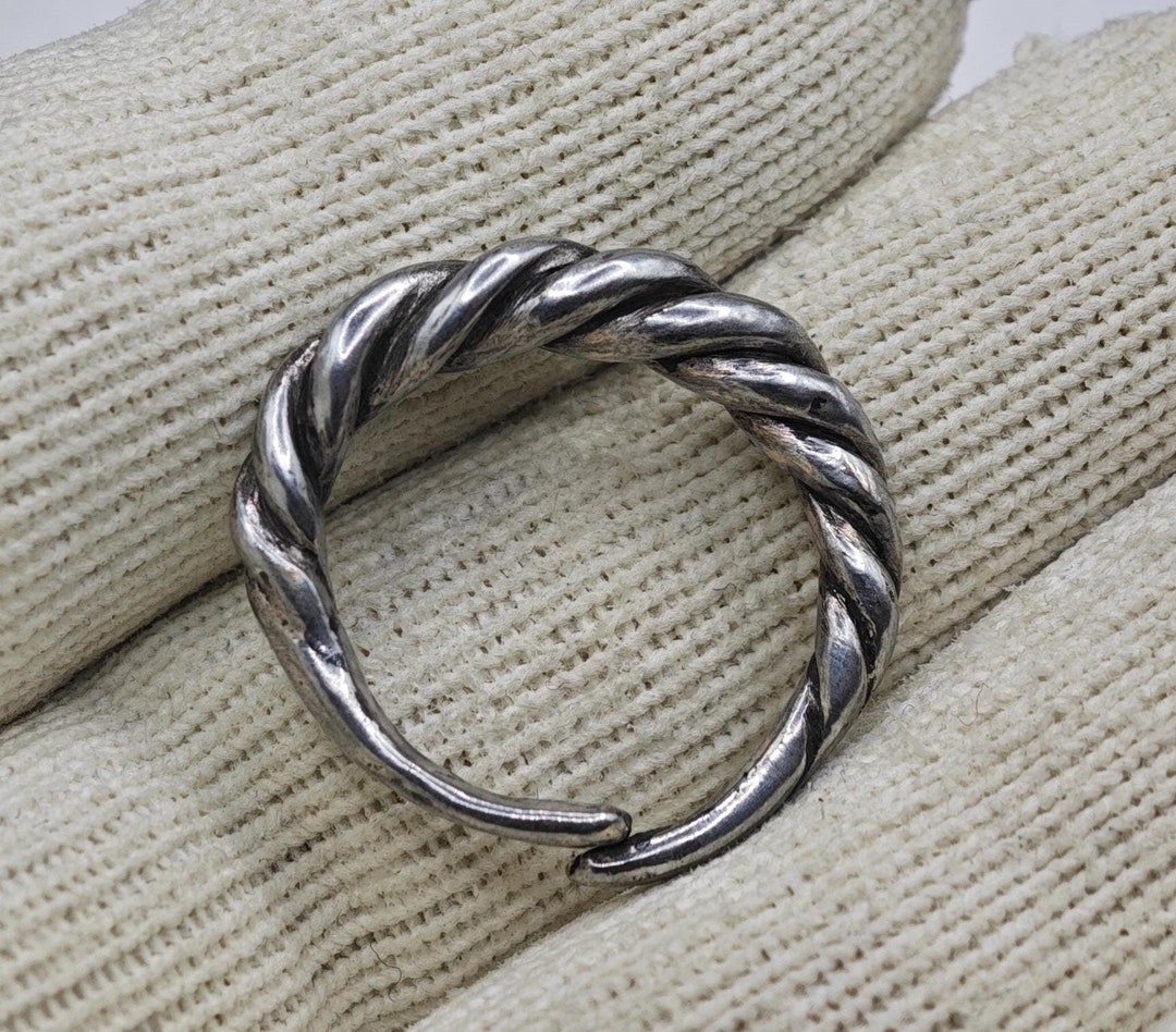 Silver Ancient Twisted Viking Age Ring / Norwegian Ring / Viking ...