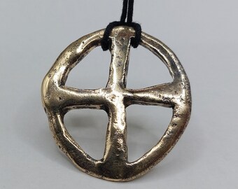 Bronze Solar Cross Pendant - Etsy